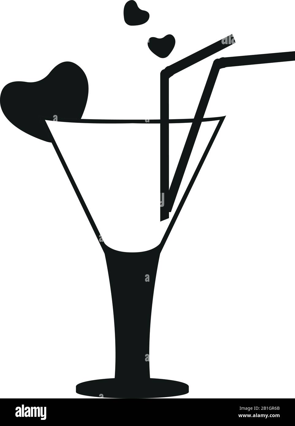 Martini with heart Cut Out Stock Images & Pictures - Alamy