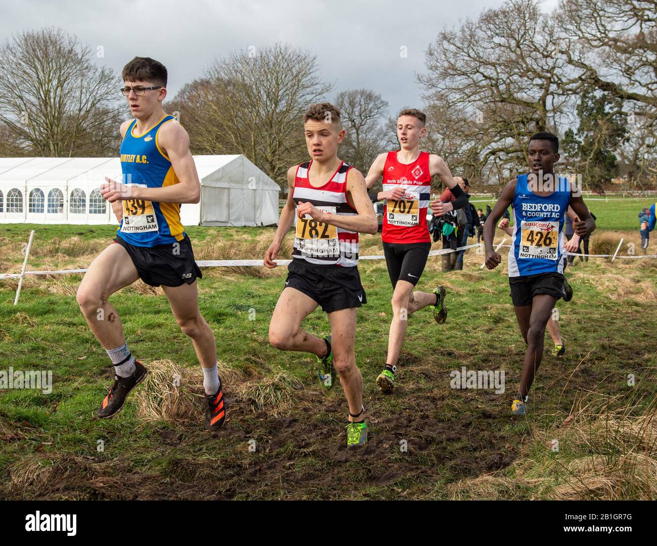 NOTTINGHAM - ENGLAND - 22 FEB: Christopher Perkins and Lewis Sullivan ...