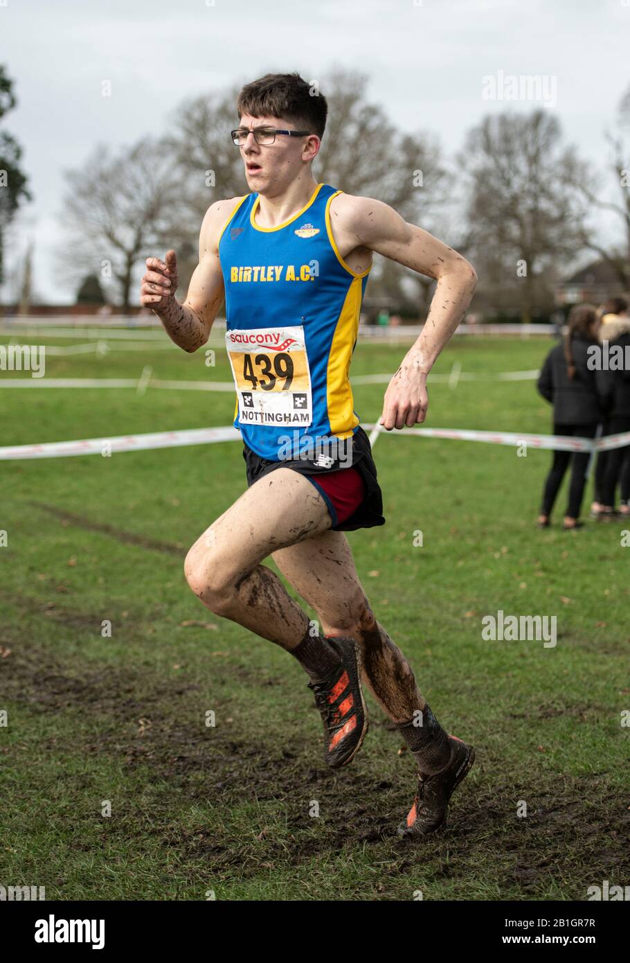 NOTTINGHAM - ENGLAND - 22 FEB: Christopher Perkins competing in the U15 ...