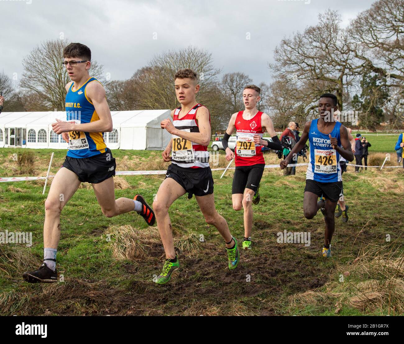NOTTINGHAM - ENGLAND - 22 FEB: Christopher Perkins and Lewis Sullivan ...