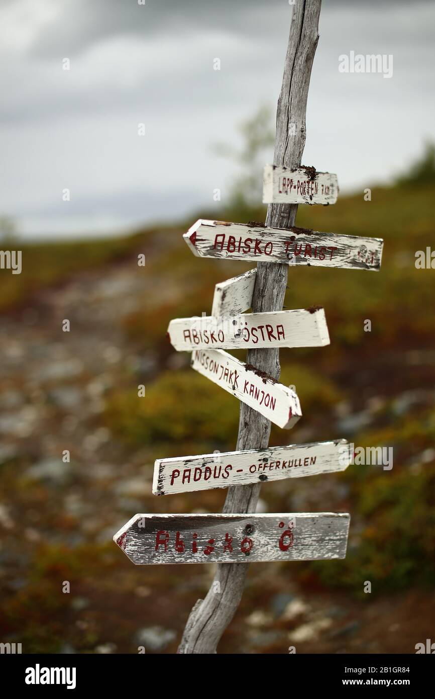 Signpost pointing in many directions hi-res stock photography and ...