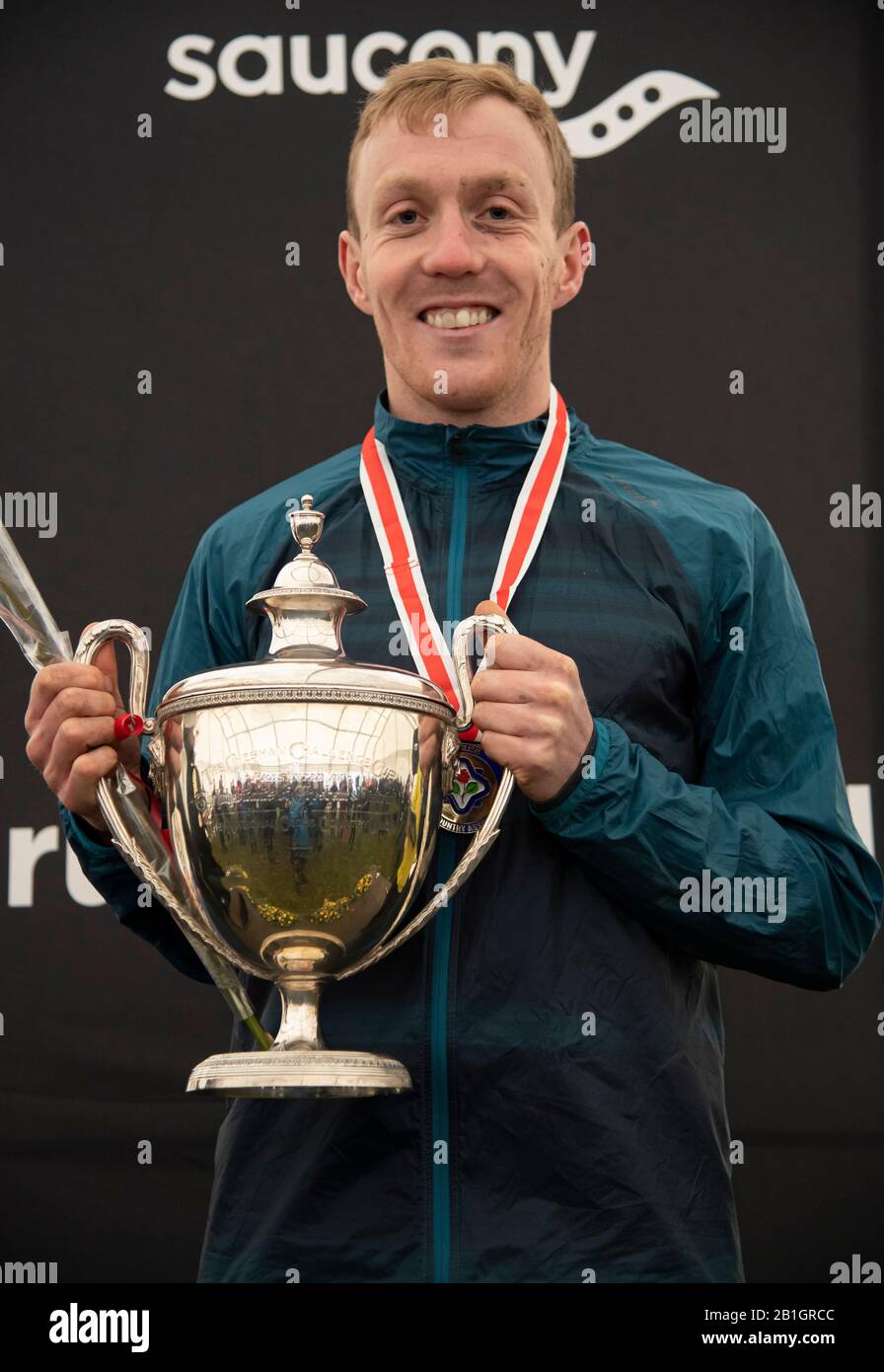 NOTTINGHAM - ENGLAND - 22 FEB, Calum Johnson winner of the senior men’s ...