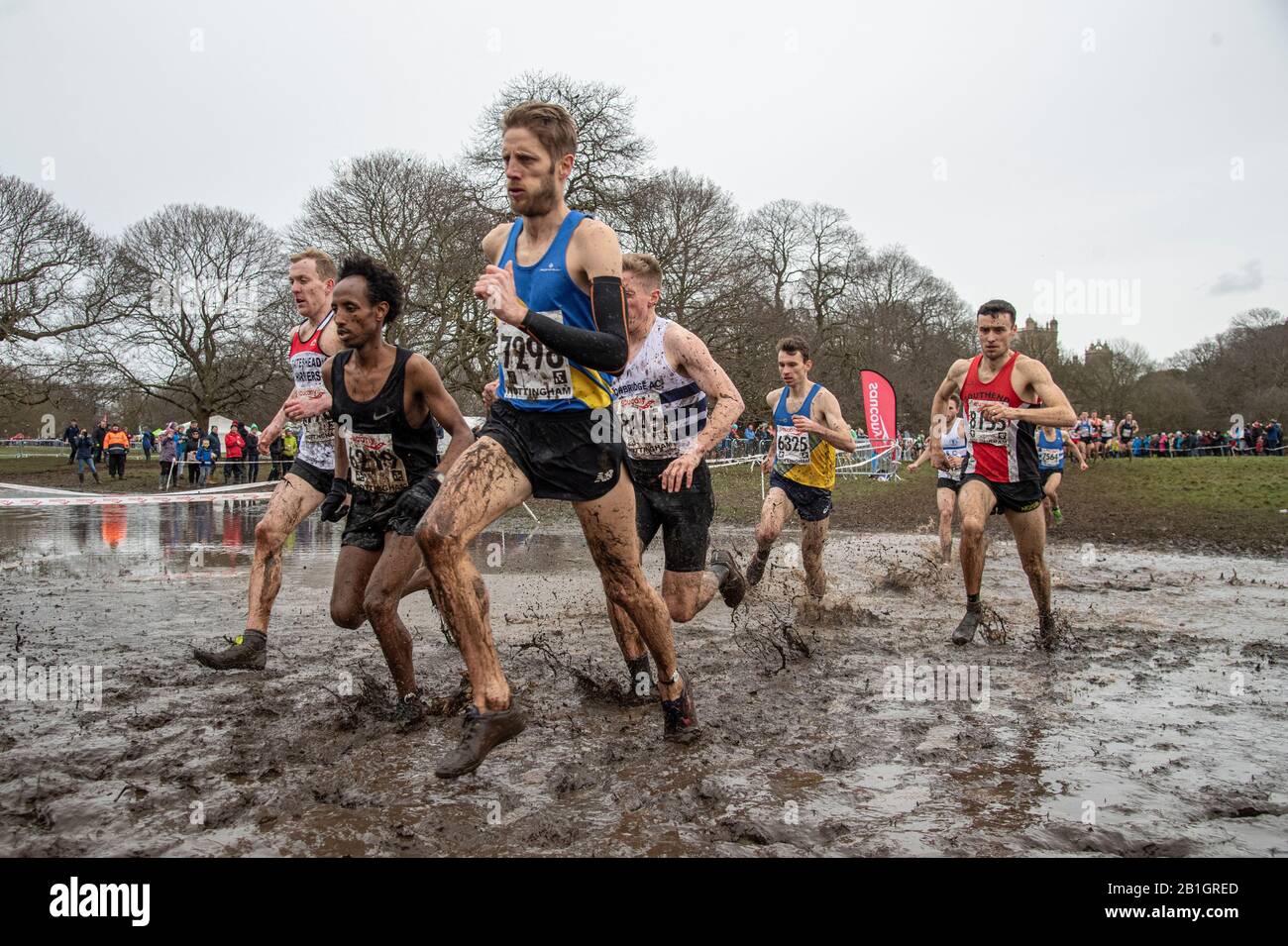 NOTTINGHAM - ENGLAND - 22 FEB: Calum Johnson (6770) Graham Rush (7298 ...