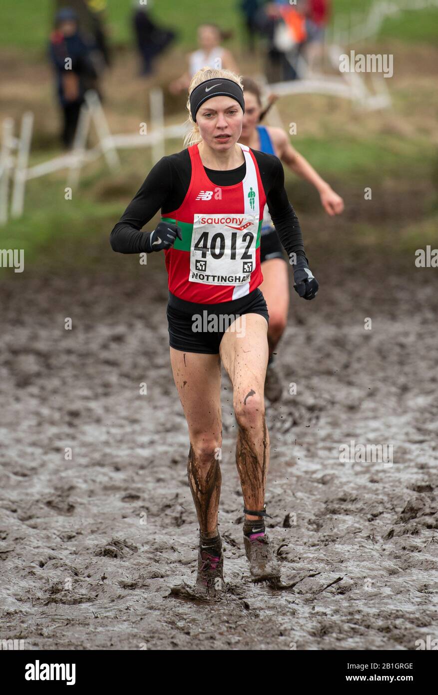 NOTTINGHAM - ENGLAND - 22 FEB: Anna Moller competing in the senior ...