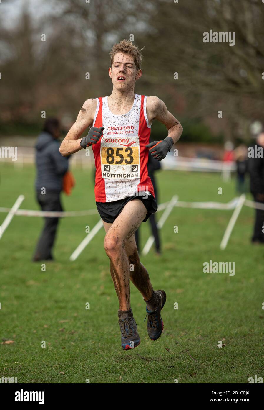 NOTTINGHAM - ENGLAND - 22 FEB: Benjamin Peck competing in the U15 Boys ...