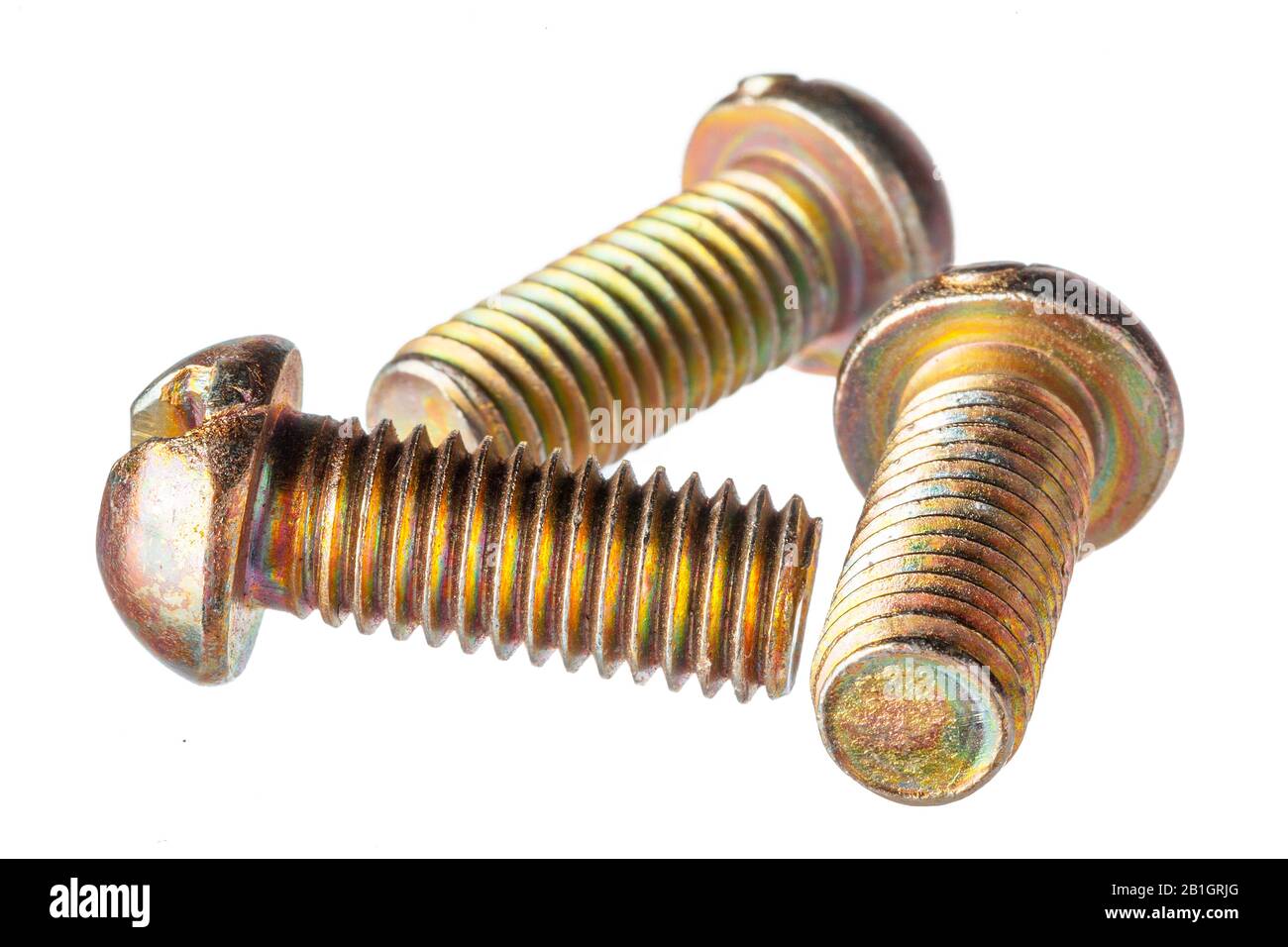 metal bolt isolated on white background. creative photo Stock Photo - Alamy