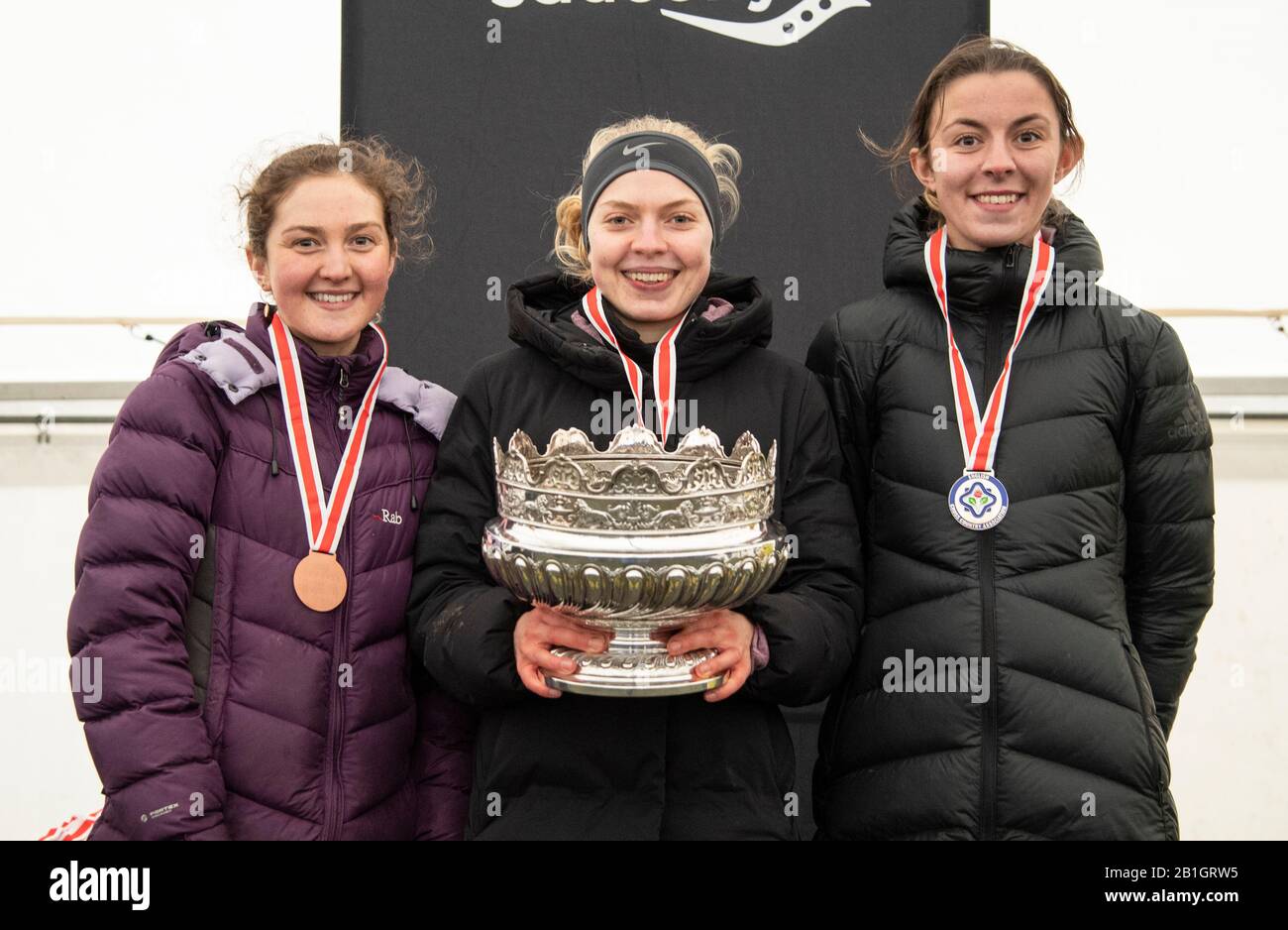 NOTTINGHAM - ENGLAND - 22 FEB: Bronwen Owen, Anna Moller and Jessica ...