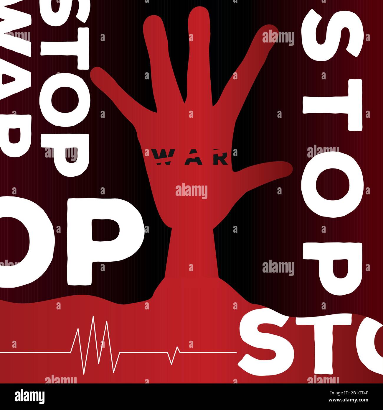 Stop war poster Stock Vector Image & Art - Alamy