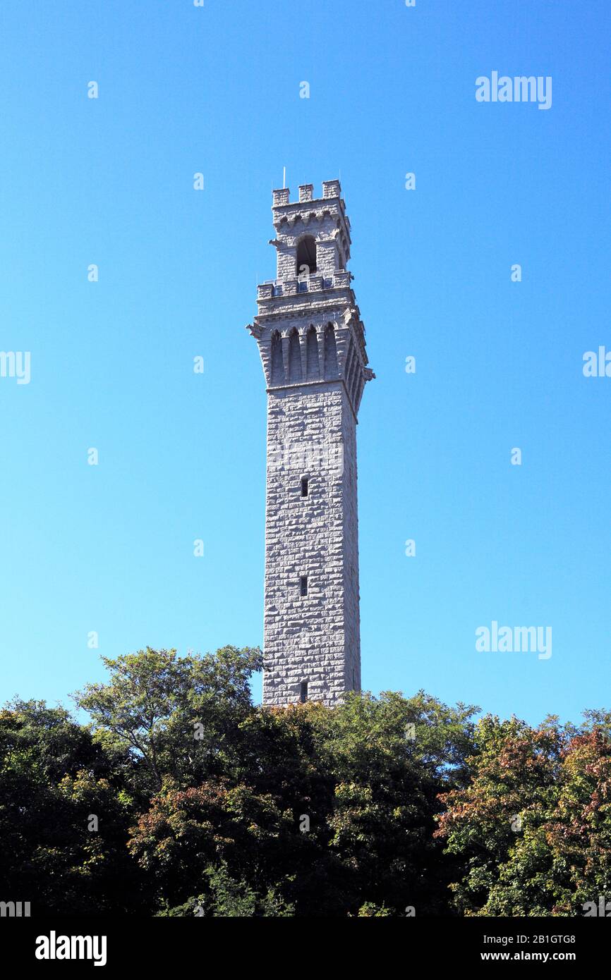 Pilgrim monument tower provincetown cape hi-res stock photography and ...