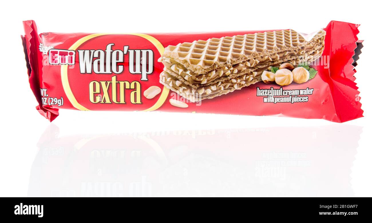 Winneconne, WI - 17 February 2020: A package of ETi wafe up extra ...