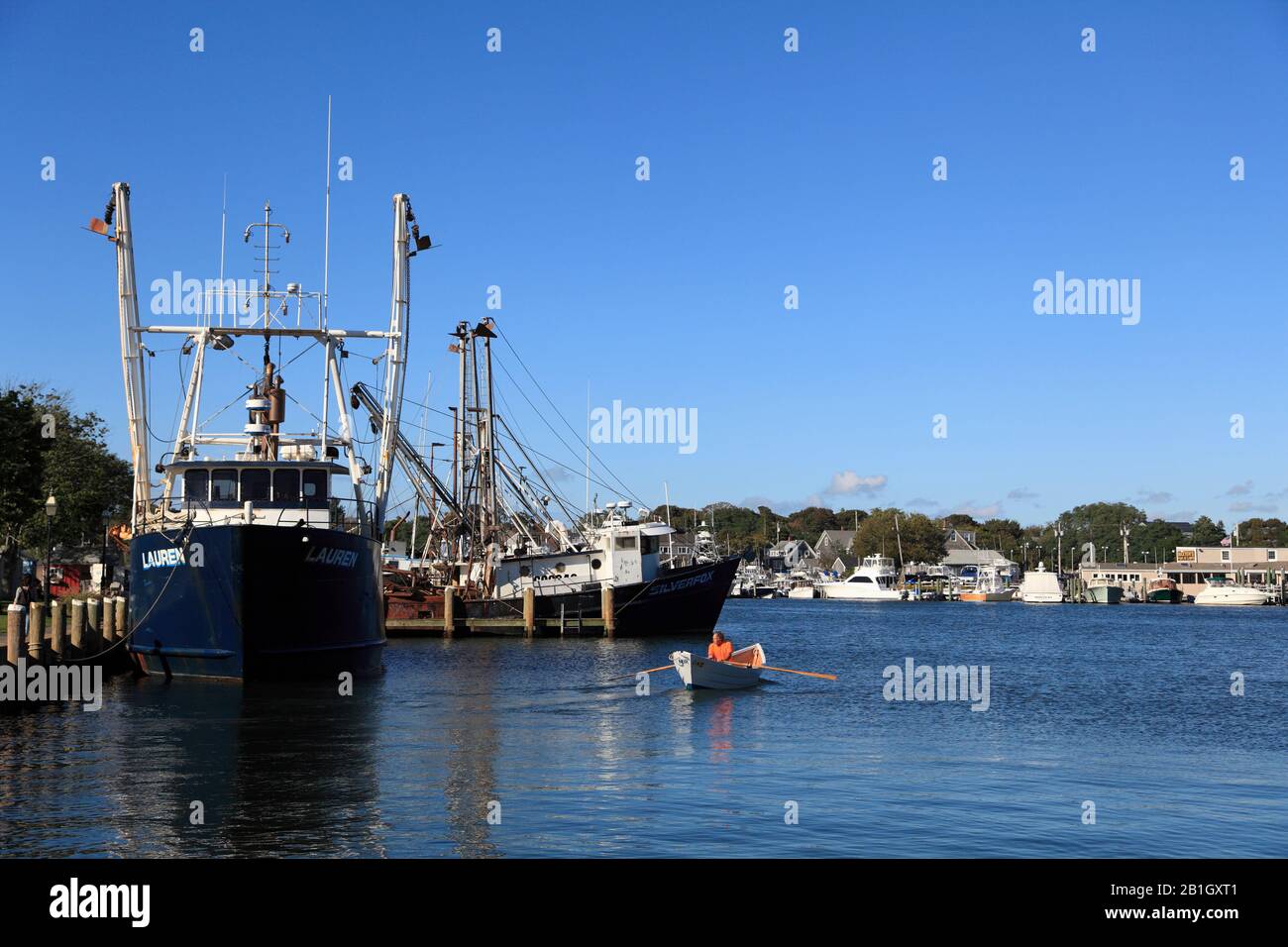 Commercial Fishing Boats, Port, Harbor, Hyannis, Cape Cod ...
