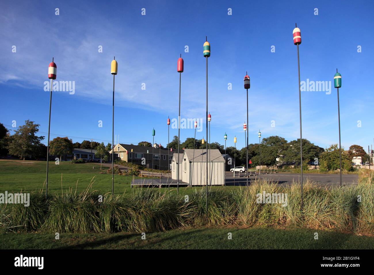 Lobster Buoys, Buoyed Coasts art installation, Hyannis HyArts Cultural ...