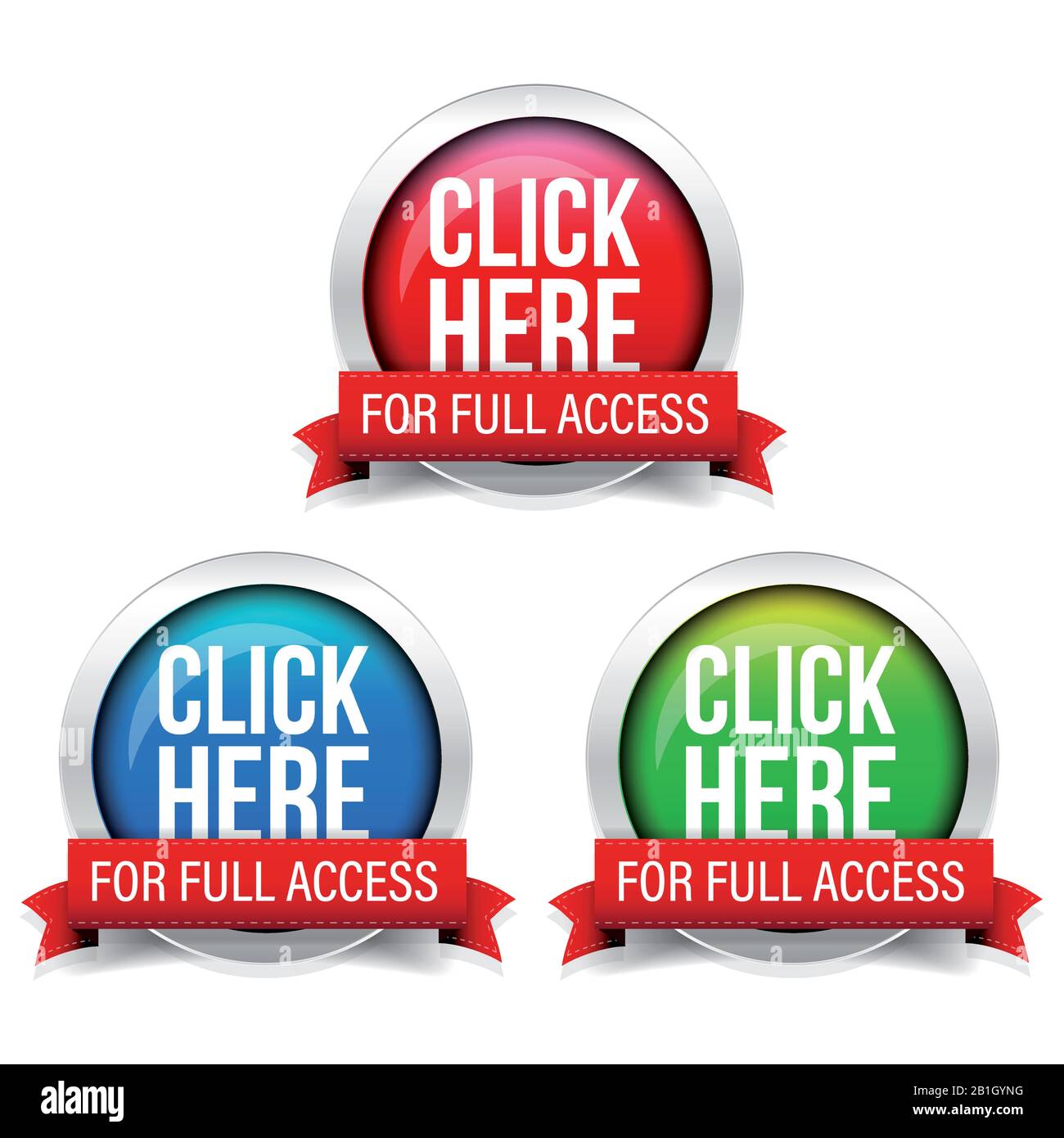 Click Here for full access button Stock Vector Image & Art - Alamy