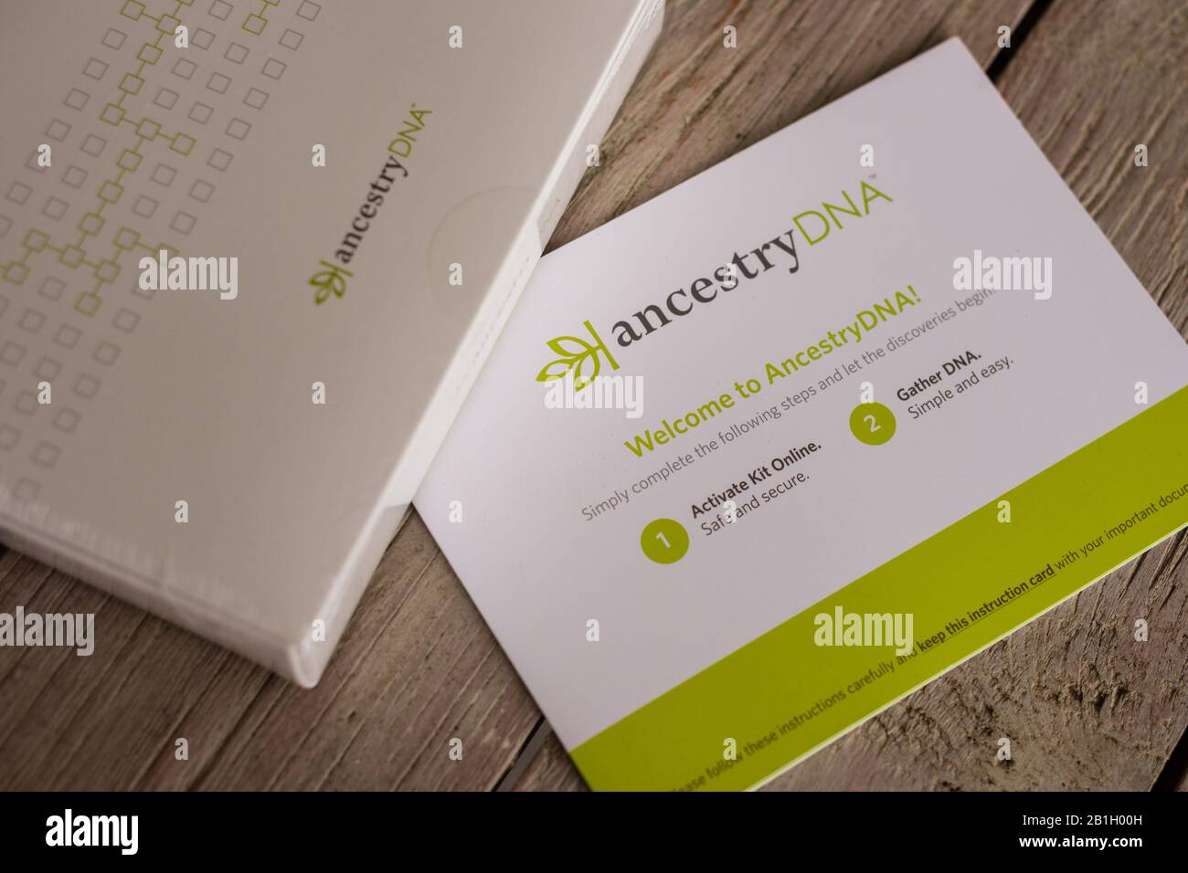 a dna kit by ancestry.com Stock Photo - Alamy