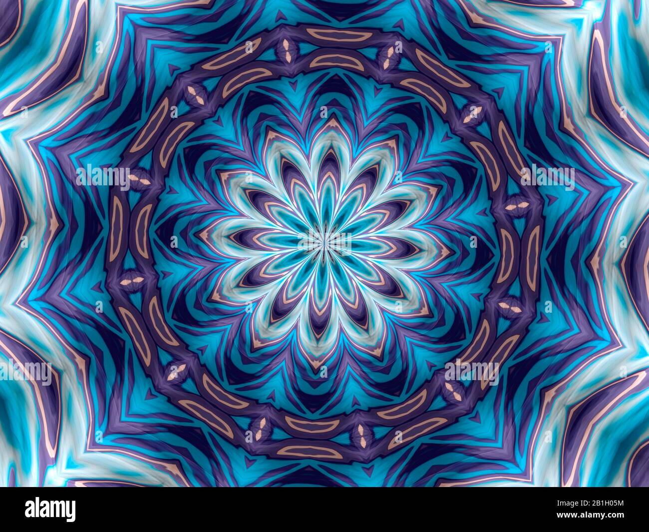Colorful blue and purple kaleidoscope background Stock Photo - Alamy