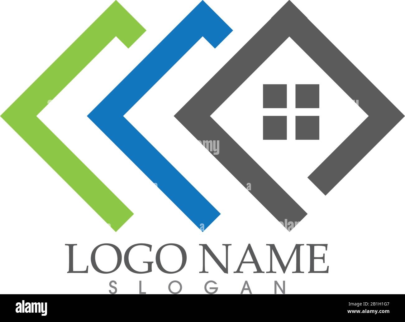 Home and house , Property and Construction Logo design Stock Vector ...