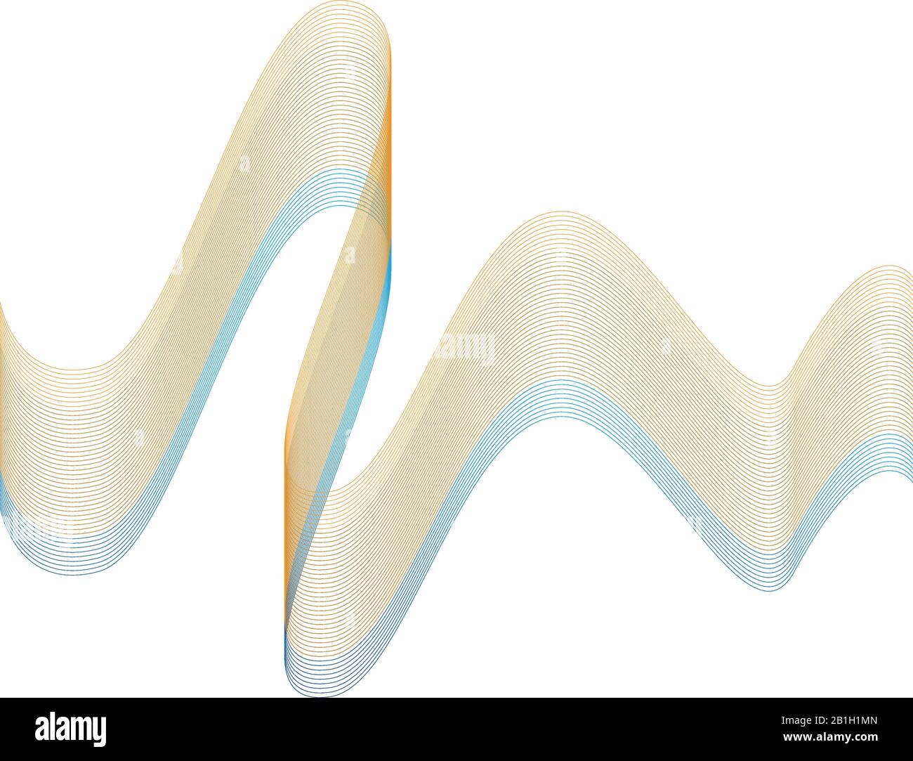 waves line gradient vector illustration design template Stock Vector ...