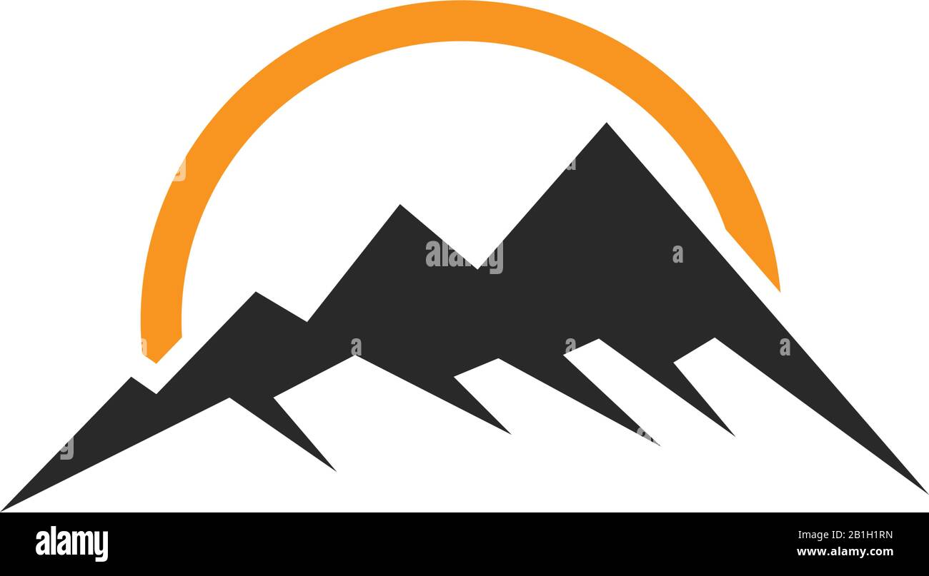 Mountain logo and symbol design vector Stock Vector Image & Art - Alamy