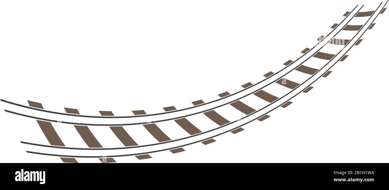 Train tracks vector icon design template illustration Stock Vector ...
