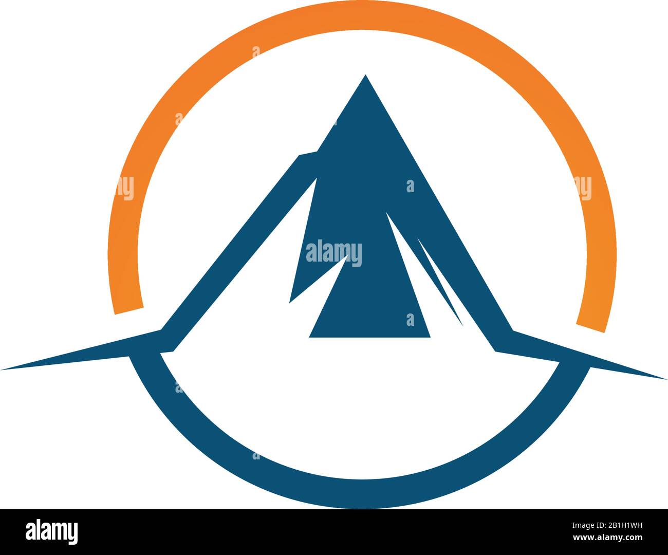 Mountain logo and symbol design vector Stock Vector Image & Art - Alamy