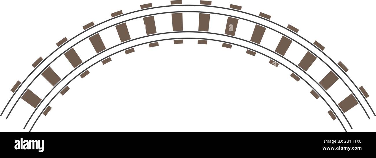 Train tracks vector icon design template illustration Stock Vector ...