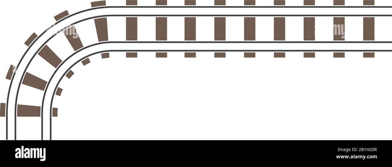 Train tracks vector icon design template illustration Stock Vector ...