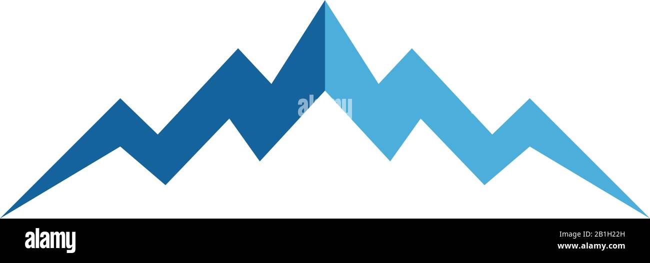 Mountain logo and symbol design vector Stock Vector Image & Art - Alamy
