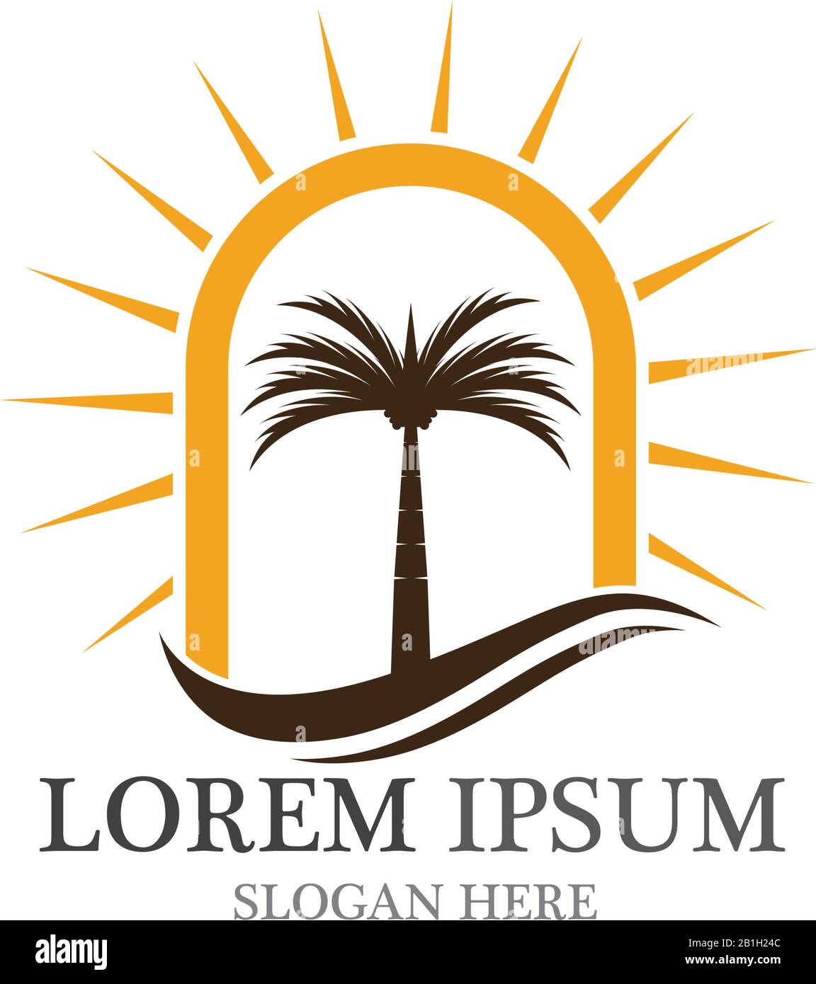 Date tree icon vector illustration logo template Stock Vector Image ...