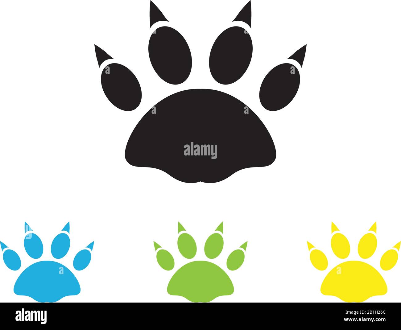 DOG print icon vector logo template Stock Vector Image & Art - Alamy