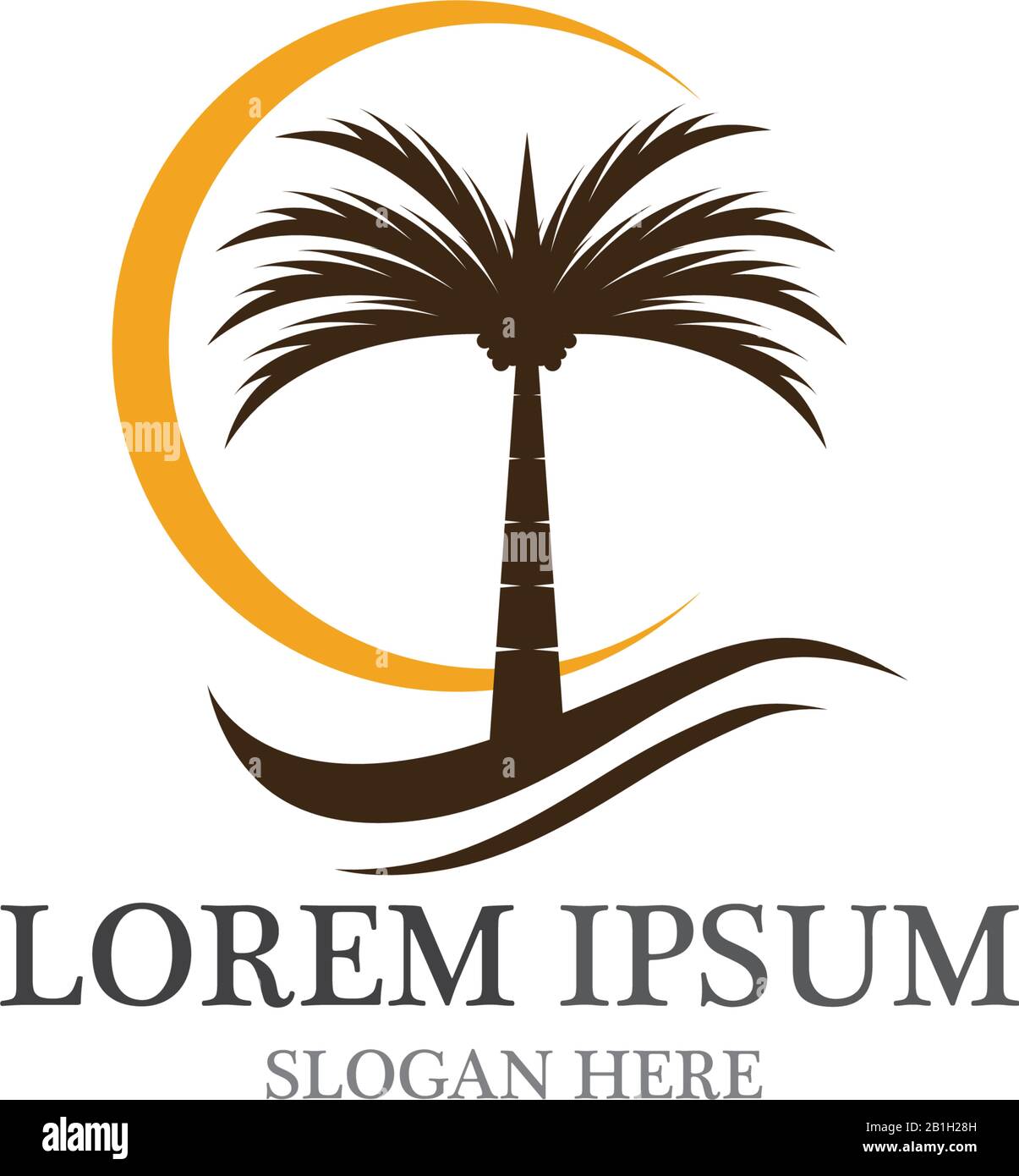 Date tree icon vector illustration logo template Stock Vector Image ...