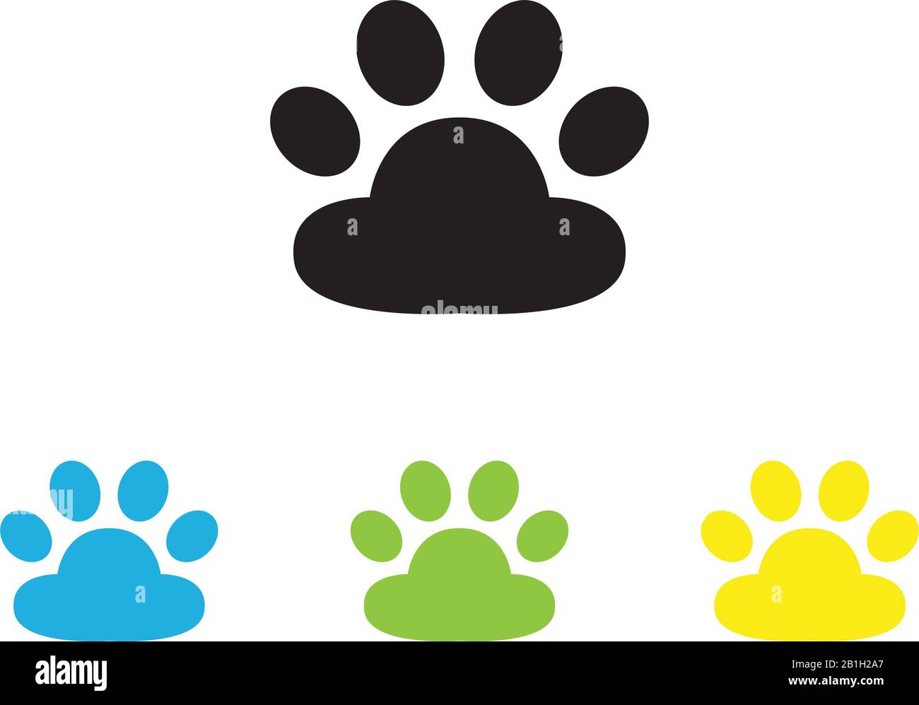 DOG print icon vector logo template Stock Vector Image & Art - Alamy