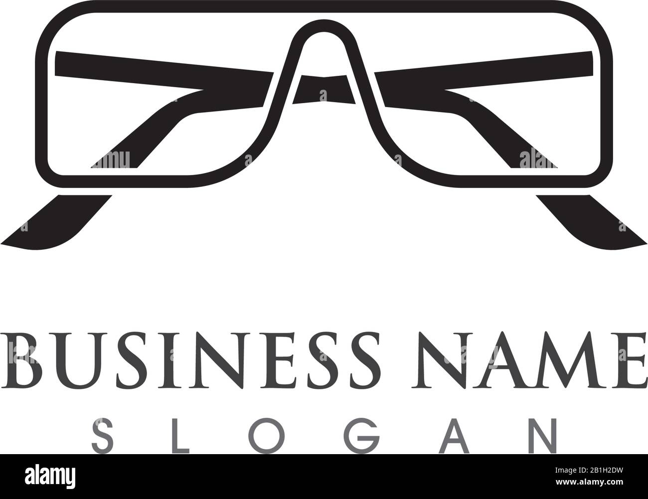 Glasses symbol vector icon design template Stock Vector Image & Art - Alamy