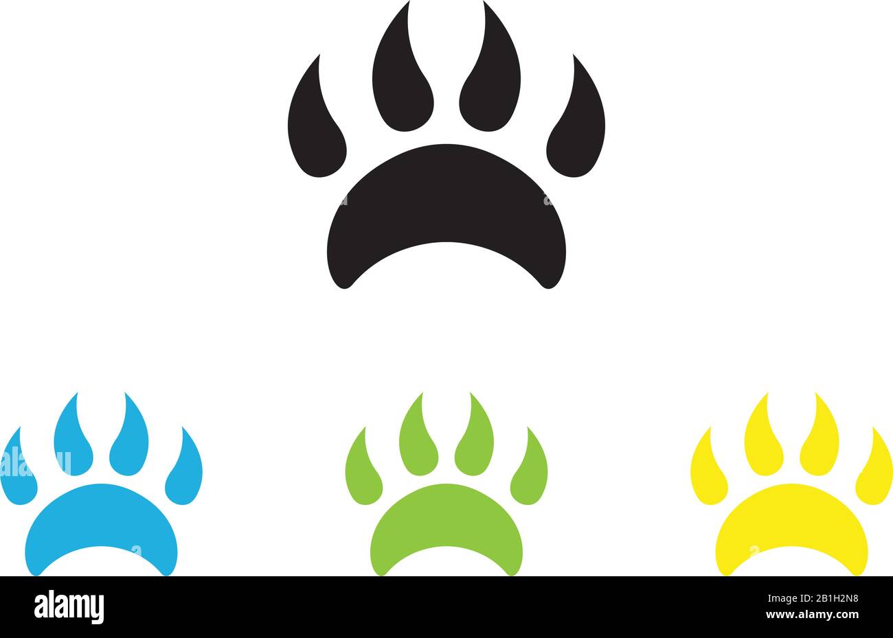 DOG print icon vector logo template Stock Vector Image & Art - Alamy
