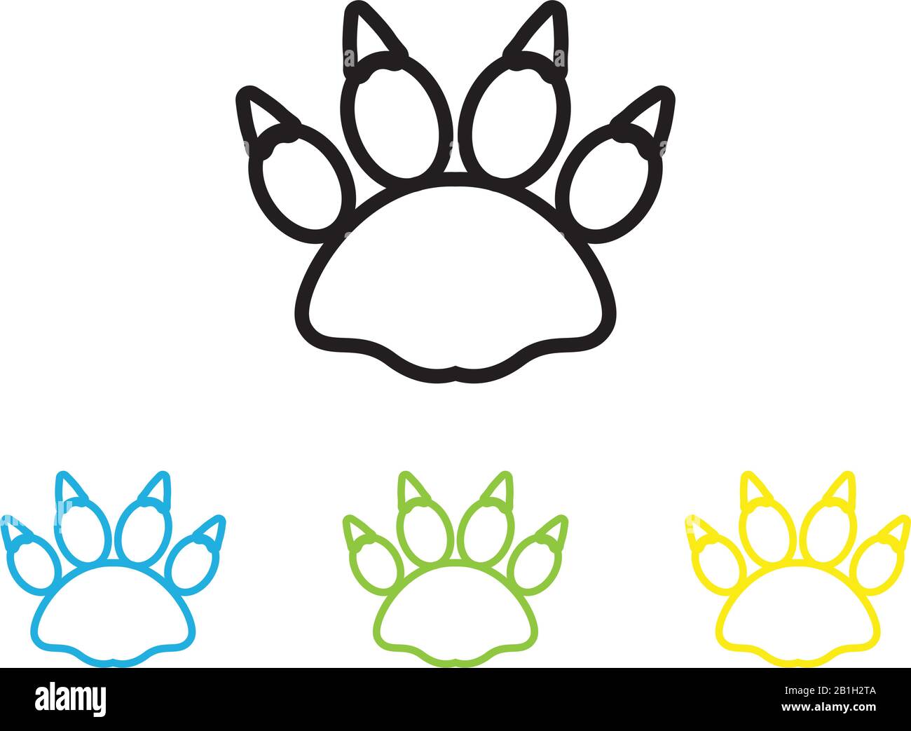 DOG print icon vector logo template Stock Vector Image & Art - Alamy