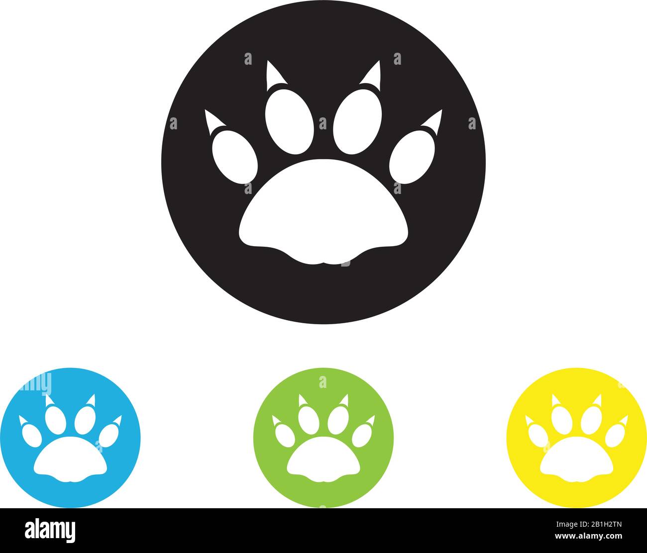 DOG print icon vector logo template Stock Vector Image & Art - Alamy