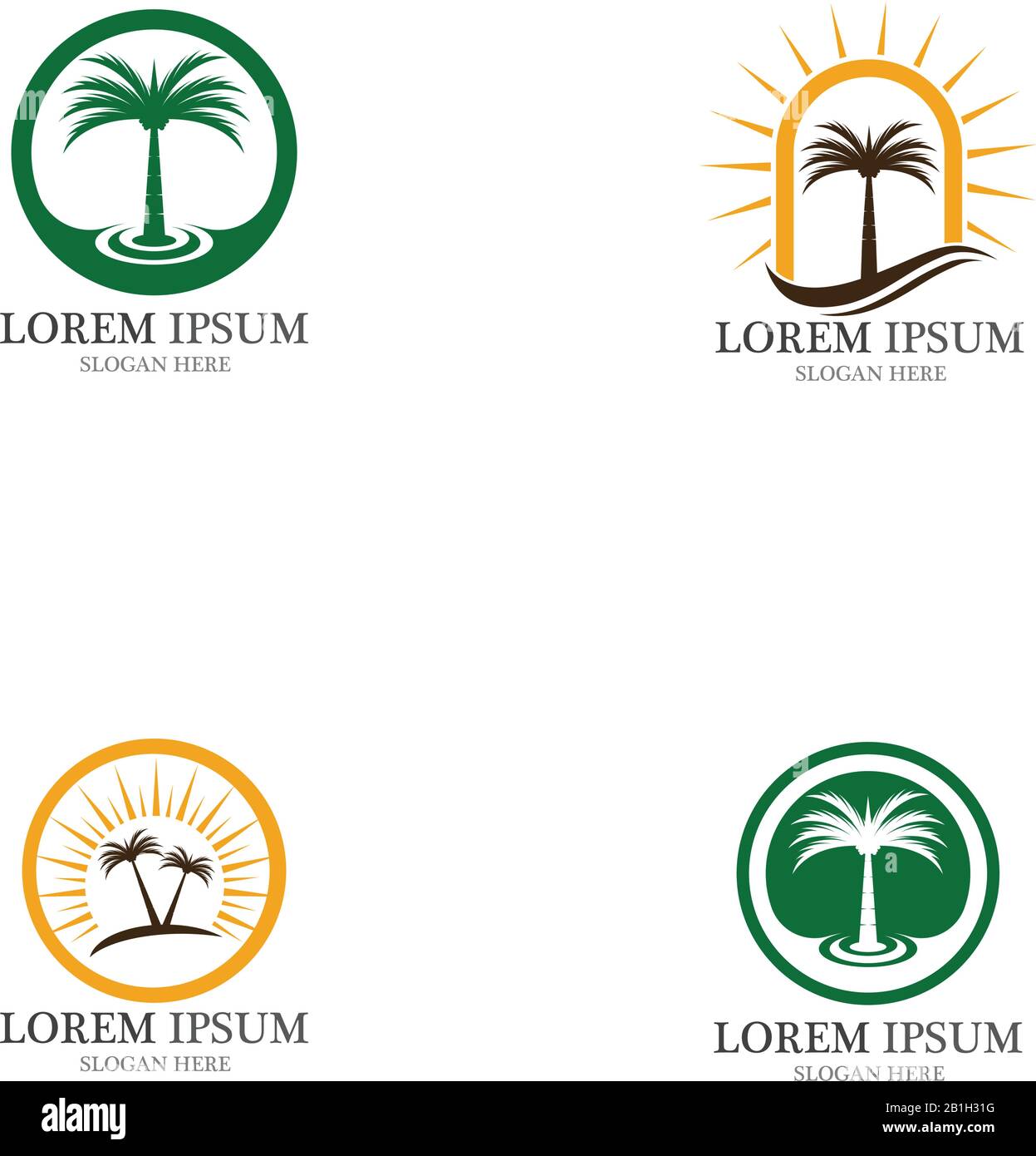 Date palm tree with dates Stock Vector Images - Alamy