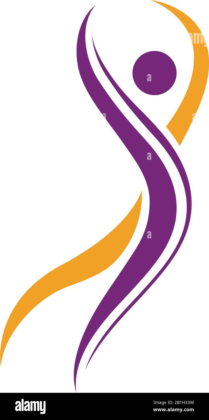 Fun People Healthy Life Logo Template Stock Vector Stock Vector Image ...