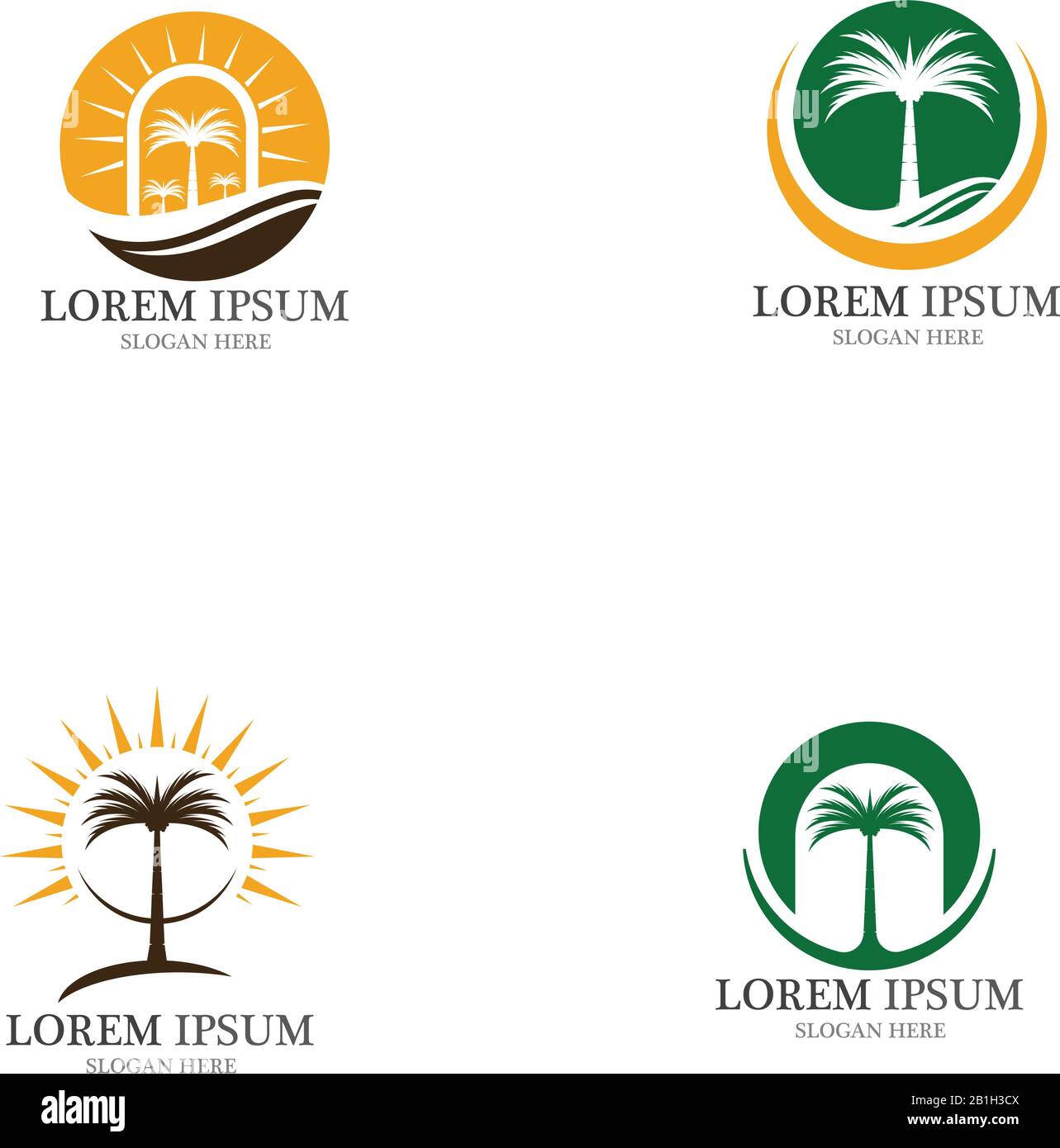 Date palm tree with dates Stock Vector Images - Alamy