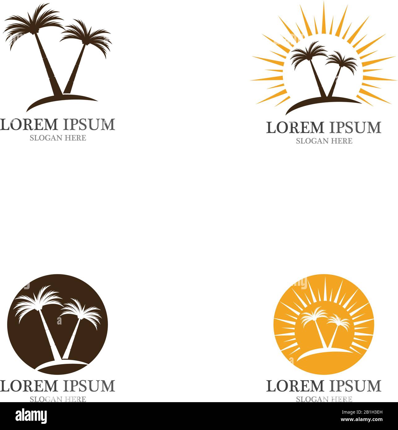 Date palm tree with dates Stock Vector Images - Alamy