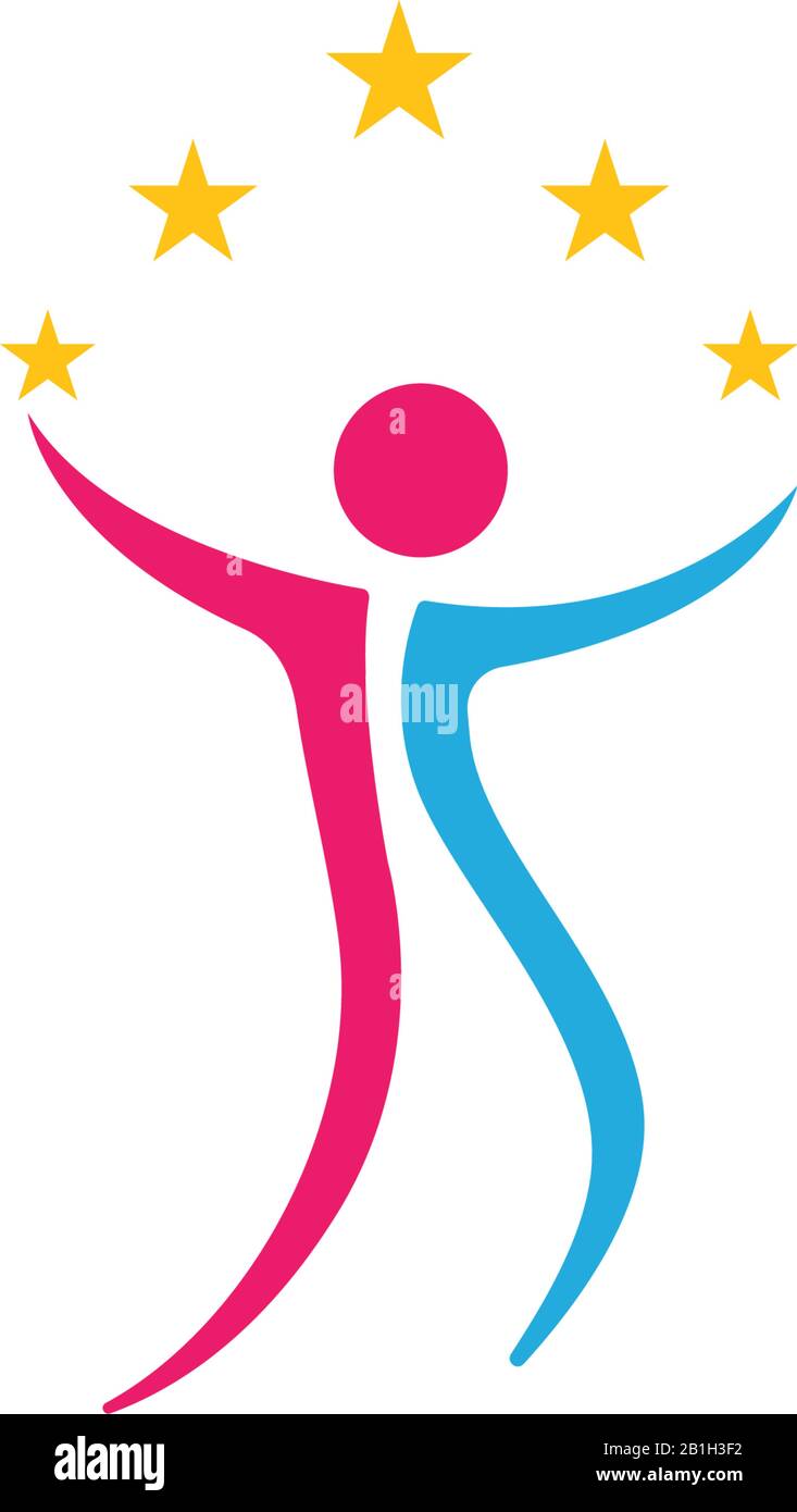 Health success people care logo and symbols template Stock Vector Image ...