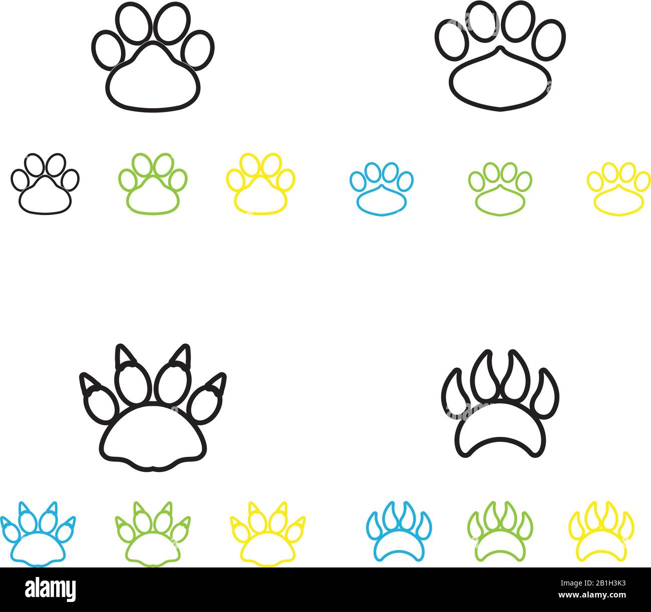 DOG print icon vector logo template Stock Vector Image & Art - Alamy