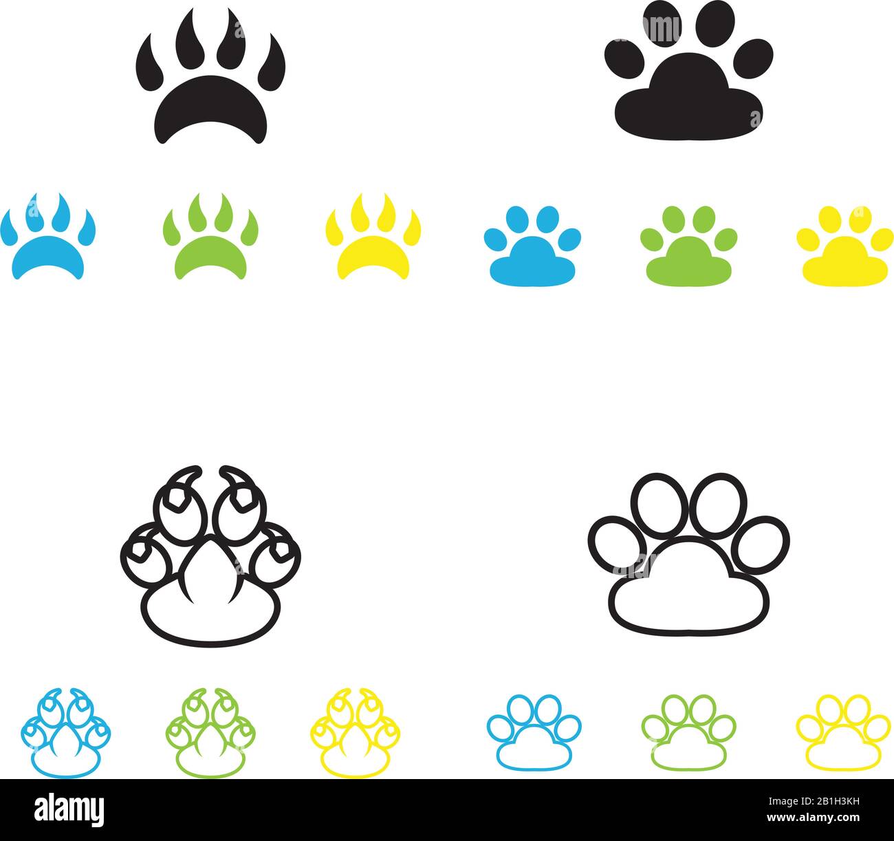 DOG print icon vector logo template Stock Vector Image & Art - Alamy