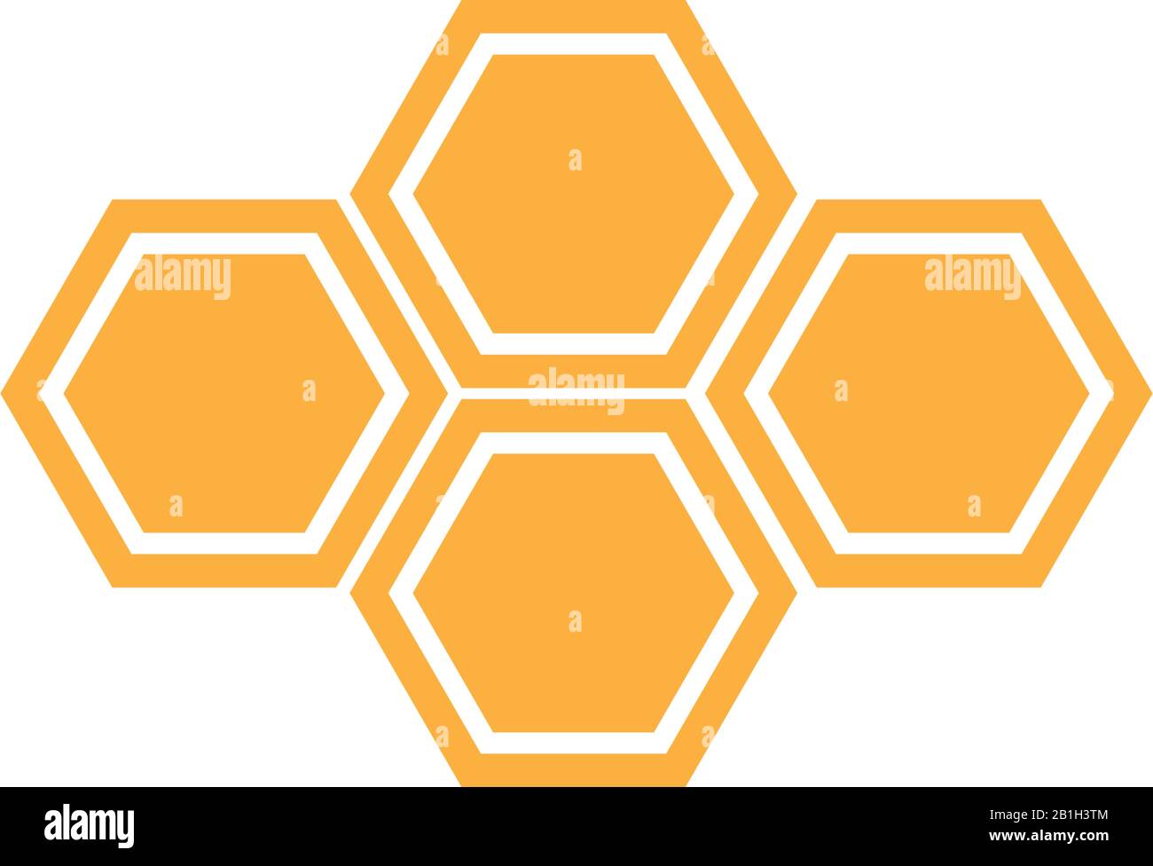 Single Hexagon Vector