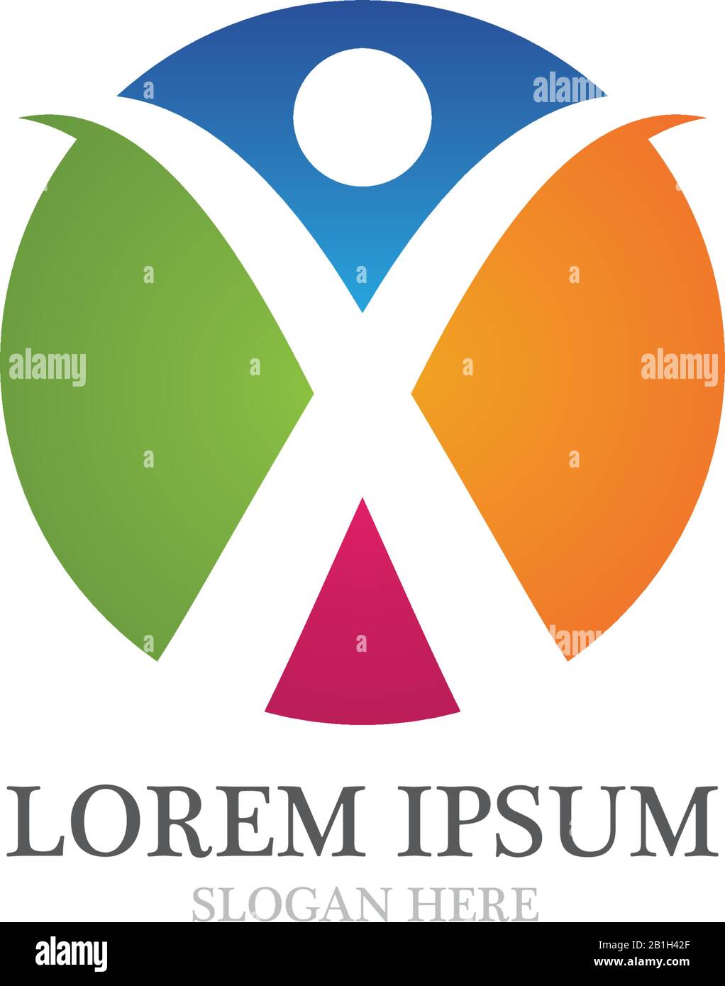 Human character logo sign illustration vector design Stock Vector Image ...