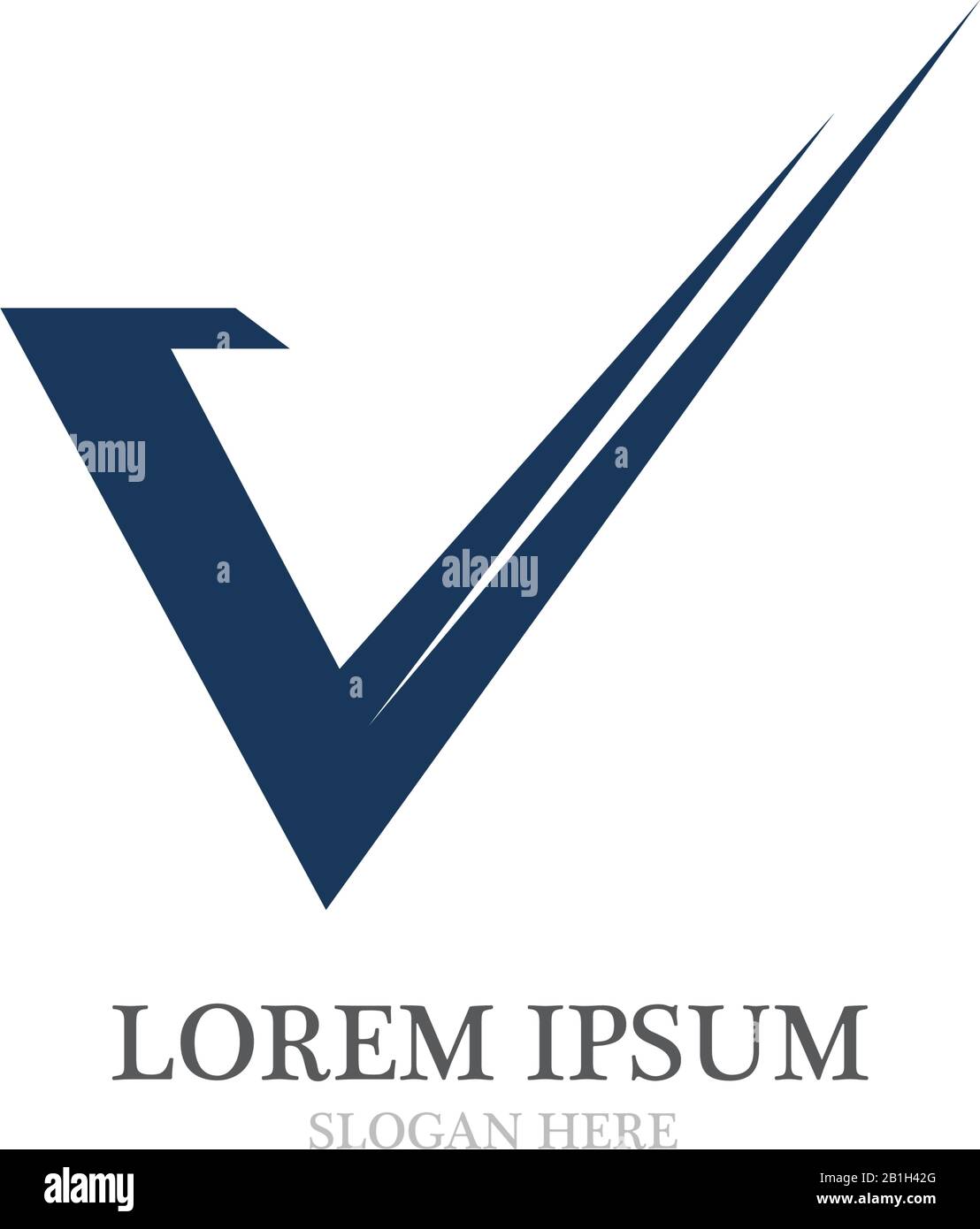 V Logo Template vector icon illustration design Stock Vector Image ...