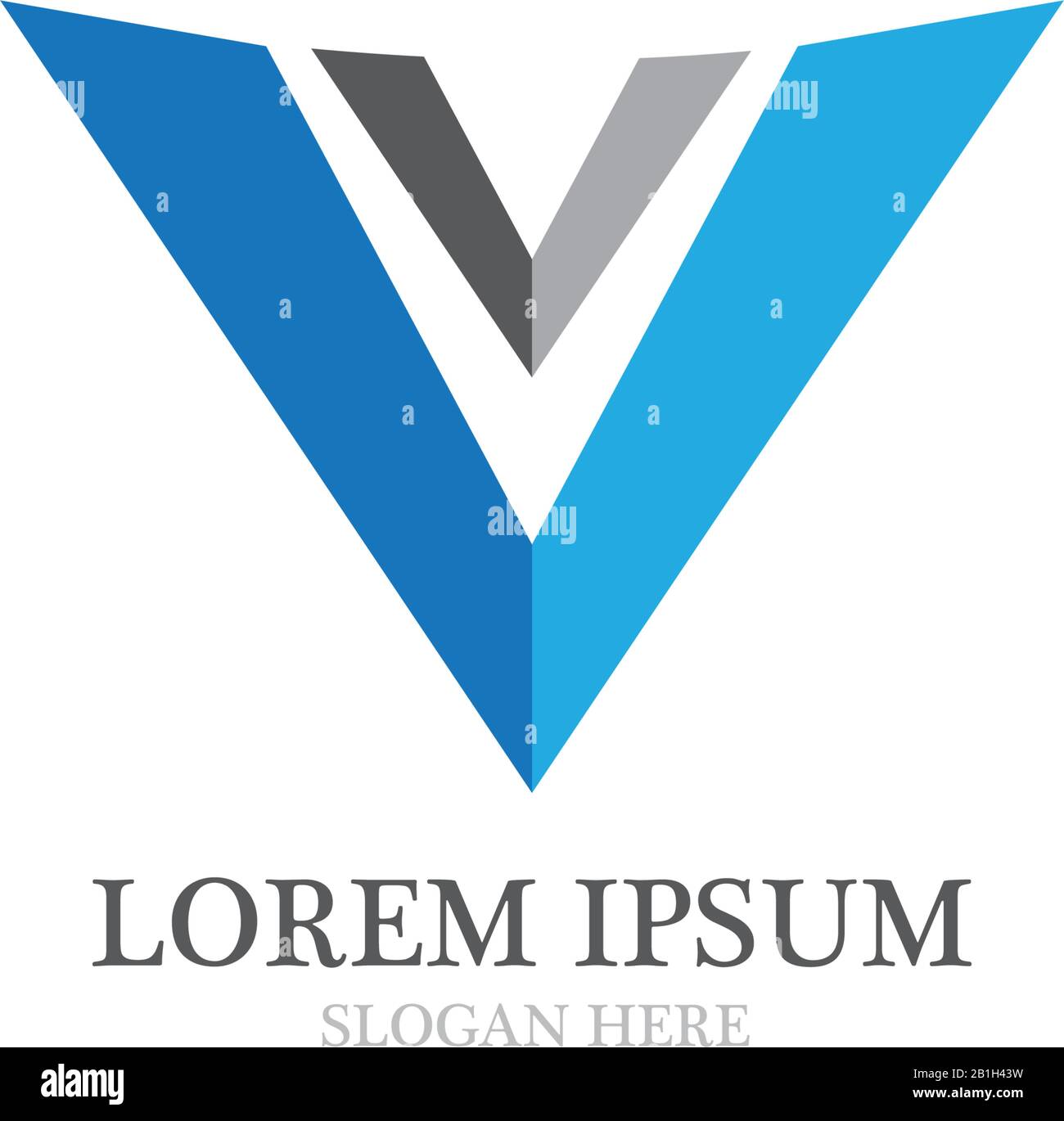 V Logo Template vector icon illustration design Stock Vector Image ...