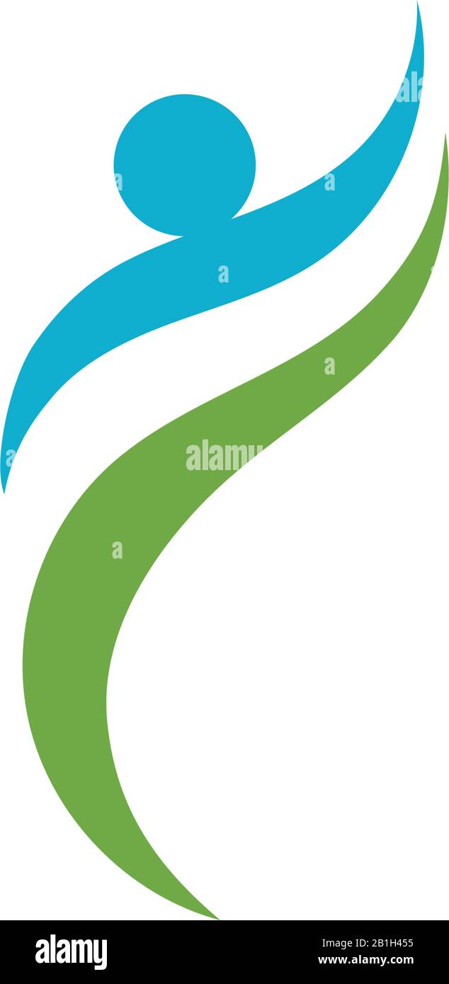 Fun People Healthy Life Logo Template Stock Vector Stock Vector Image ...