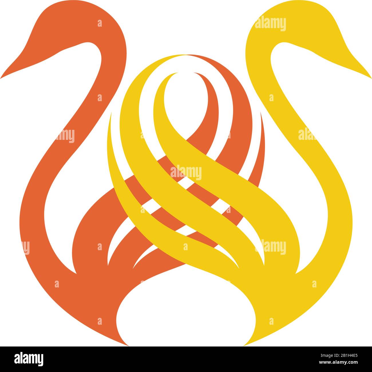 Swan logo Premium and symbol Vector Stock Vector Image & Art - Alamy