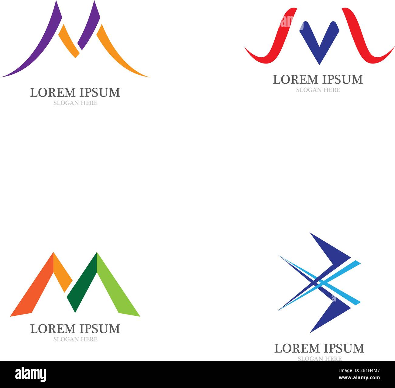 Letter M Logo Vector Vectors High Resolution Stock Photography and ...