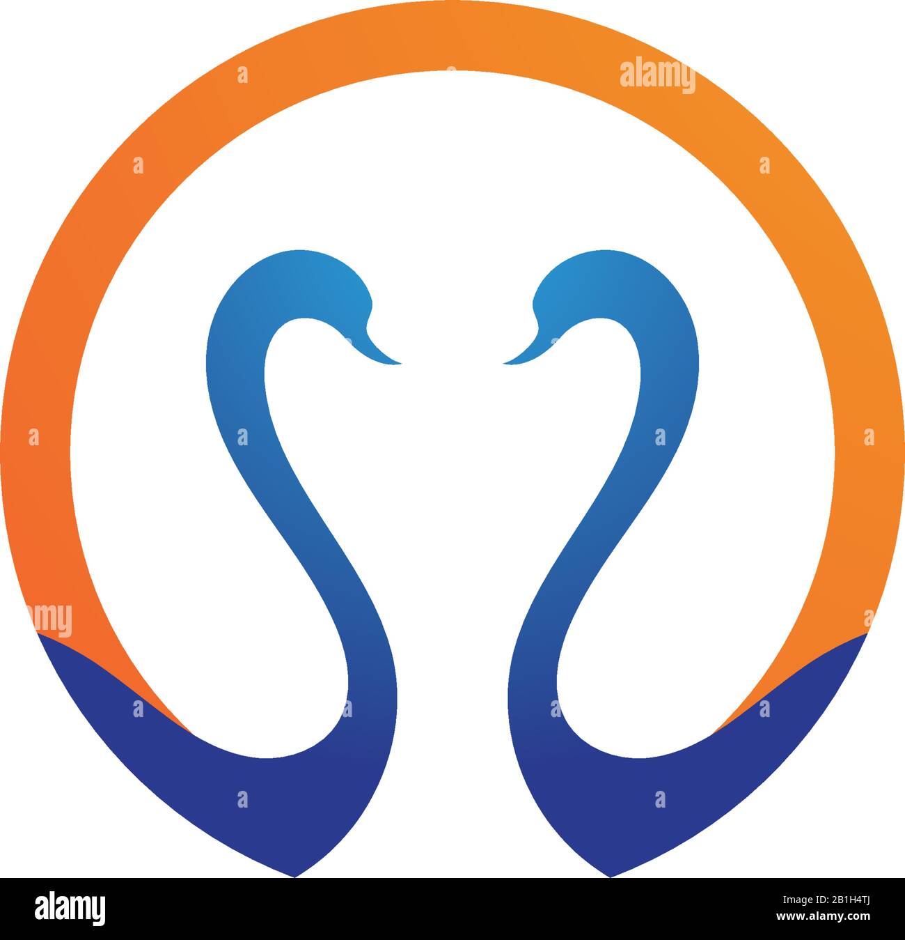 Swan logo Premium and symbol Vector Stock Vector Image & Art - Alamy